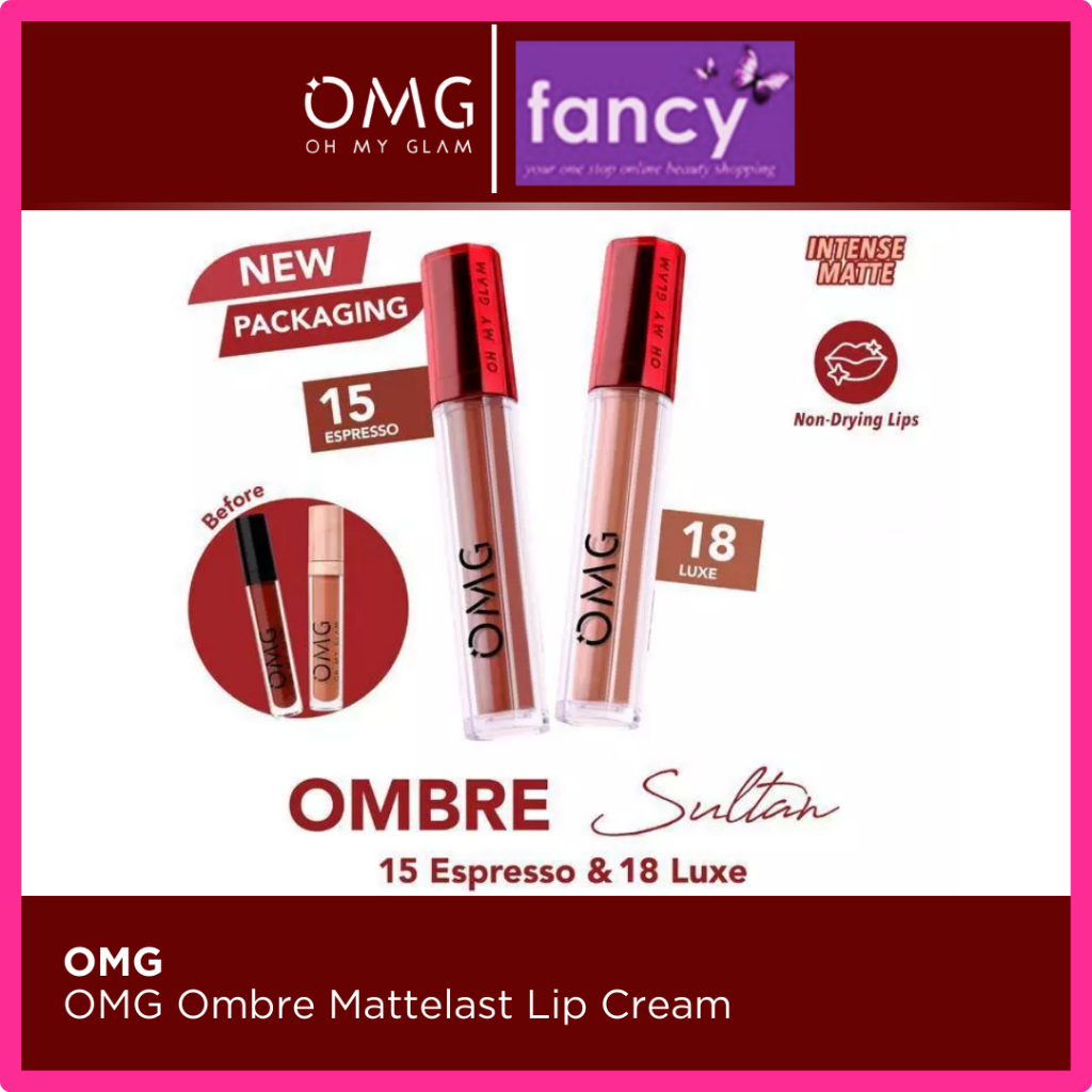 Jual OMG Oh My Glam OMBRE Shade Bundle Matte Last Lip Cream BEST MATCH ...