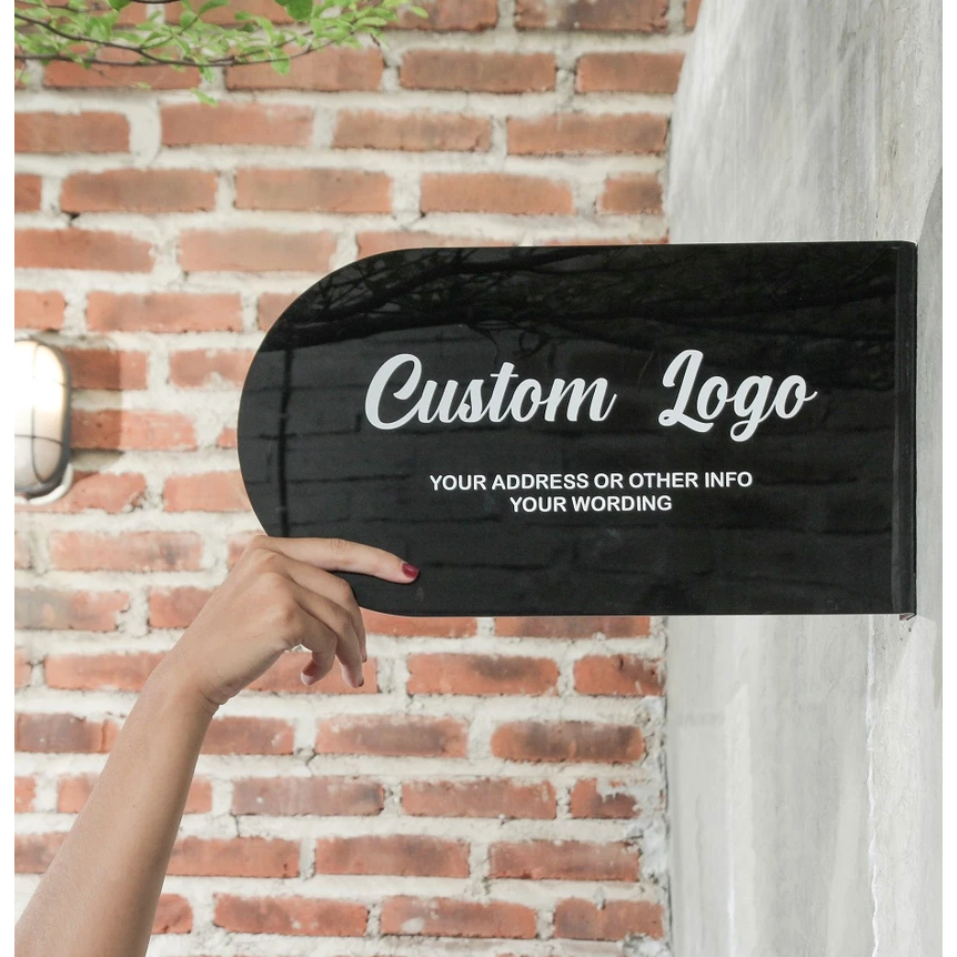 Jual Custom Sign Board Pop Up Akrilik UV Print Signage acrylic Brand ...
