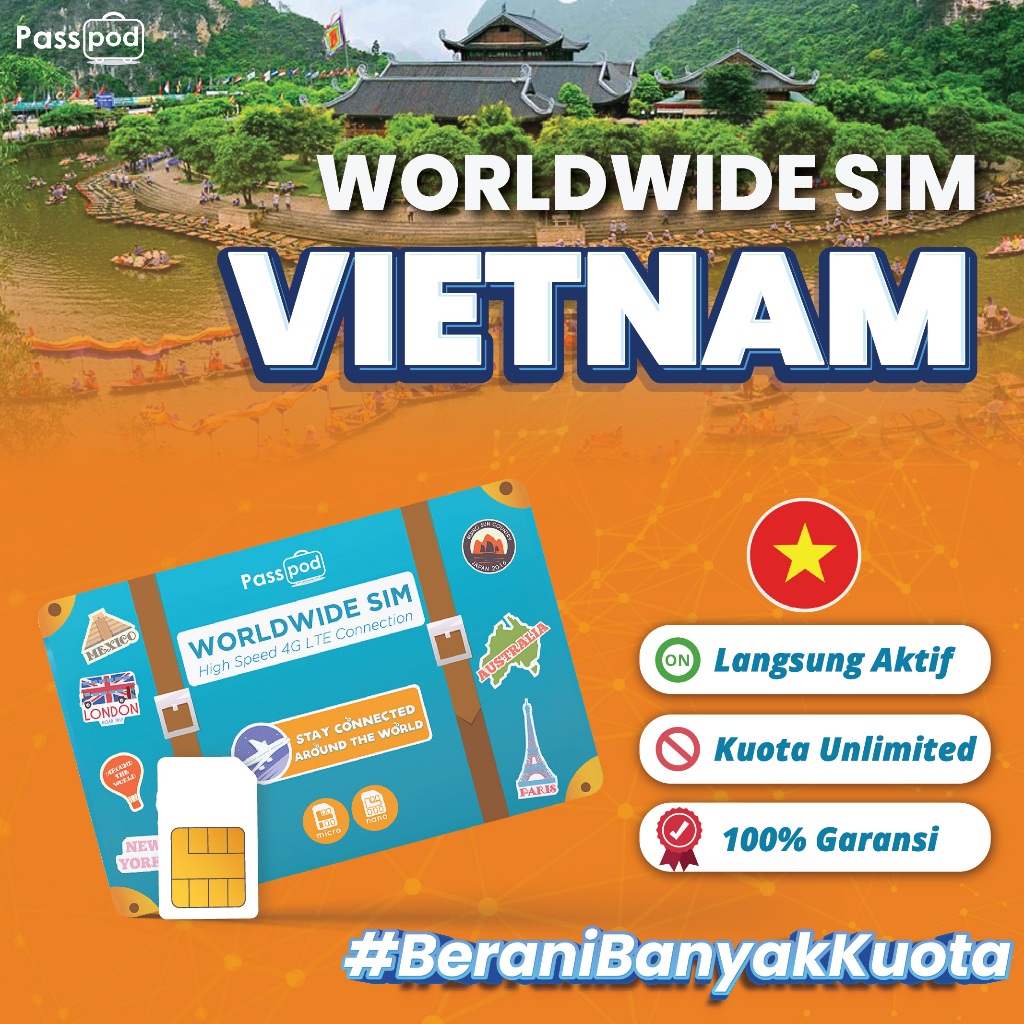 Jual Sim Card Vietnam Unlimited Data | Shopee Indonesia