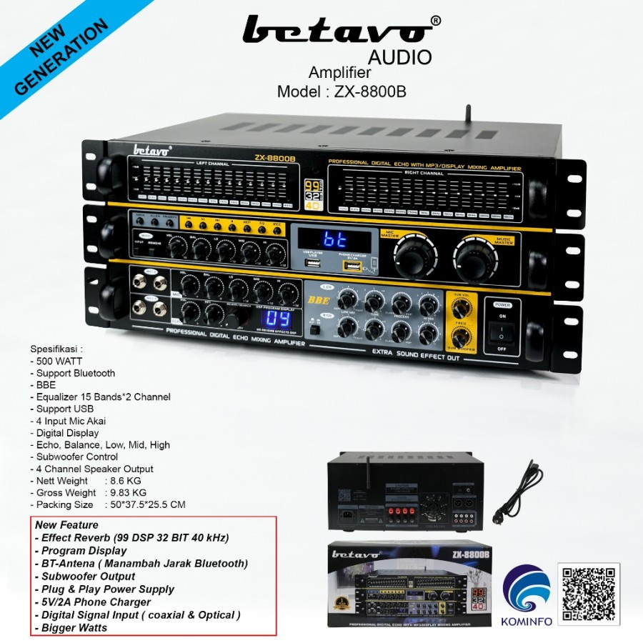 Jual Power Amplifier Betavo ZX 8800B New Generation | Shopee Indonesia