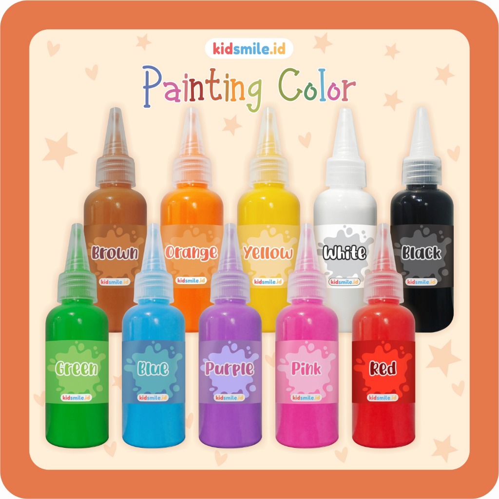 Jual Painting Color Kidsmile Cat Akrilik Cat Lukis Anak Mewarnai ...