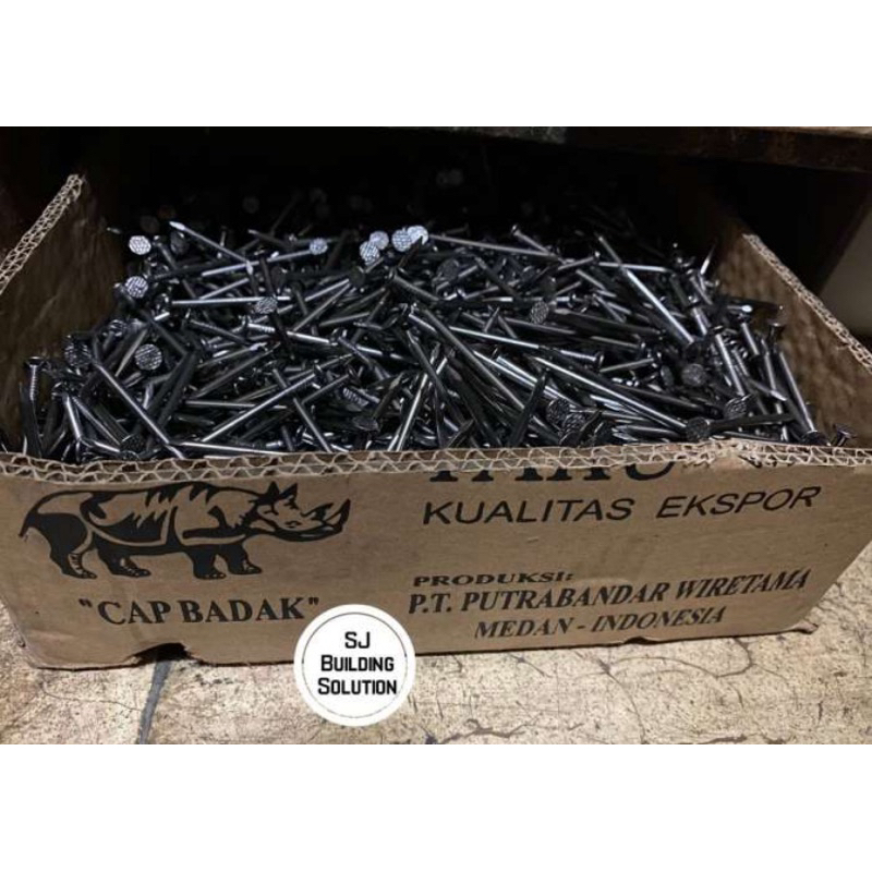 Jual paku biasa cap badak paku kayu 1” 1.5” 2” 2.5” 3” 4” inch per kilo ...