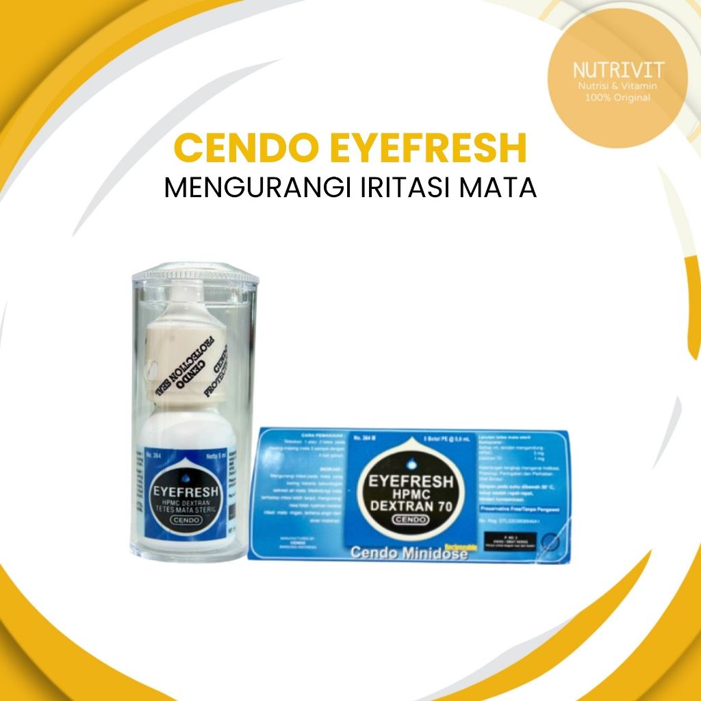 Jual CENDO EYEFRESH Botol 5ml / Minidose - Meringankan gejala mata ...