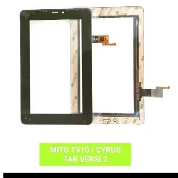 Jual TOUCHSCREEN TAB MITO T910 / CYRUS TAB VERSI 2 TS T-910 HITAM ...