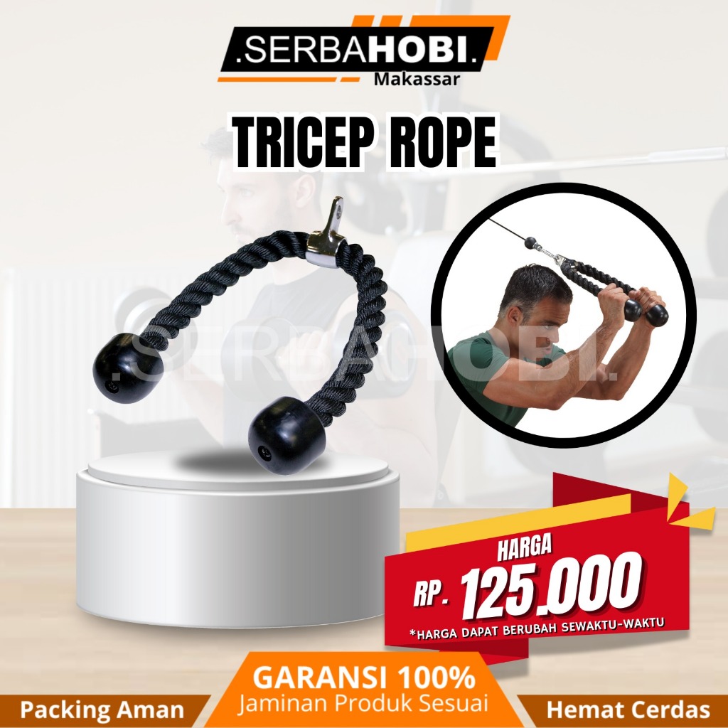 Jual Biceps Rope Speeds / Tricep Rope Untuk Gym / Bicep Rope Tebal ...