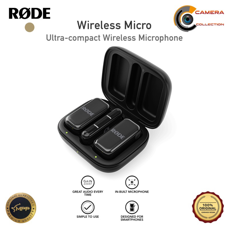 Jual Rode Wireless Micro 2-Person Ultracompact Wireless Microphone ...
