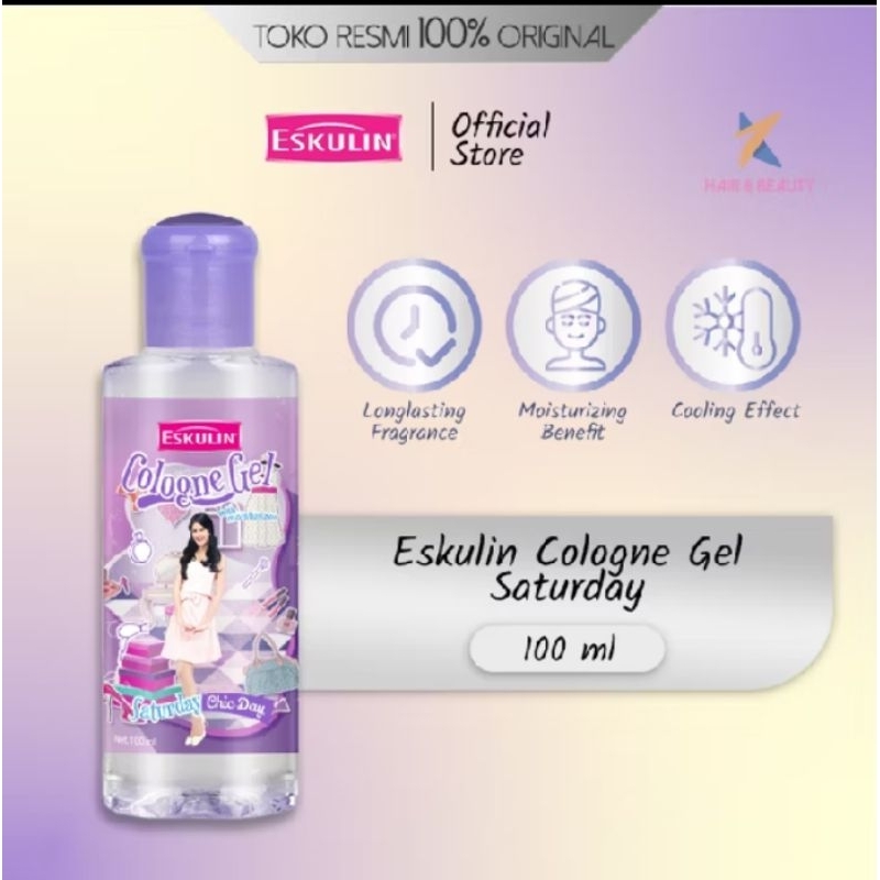 Jual Eskulin Cologne Gel | Saturday Chic Day 100ml | Shopee Indonesia