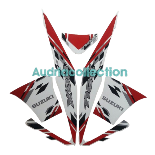 Jual Sticker Striping Motor Suzuki Nex 2024 Putih-Merah | Shopee Indonesia