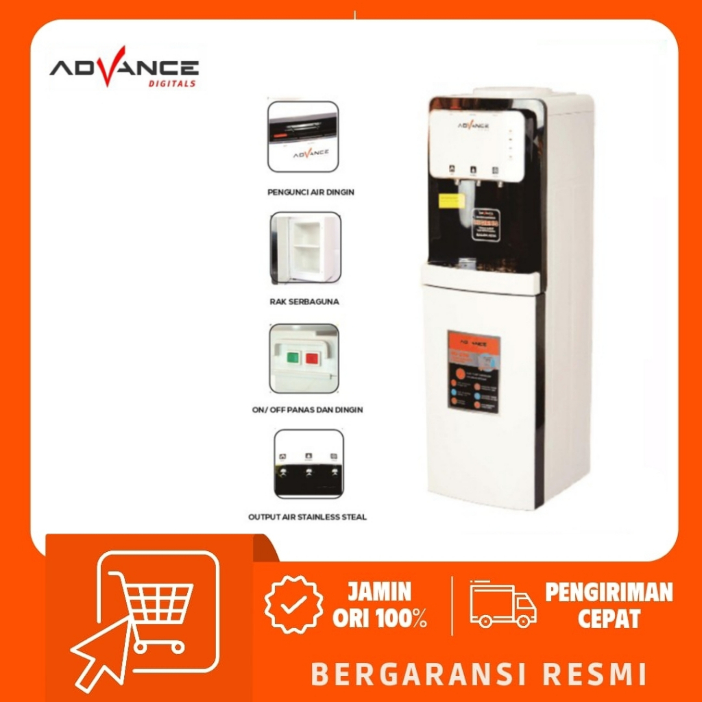 Jual ADVANCE jamin ri 100% Dispenser Galon Atas DS-208 Panas Dingin ...