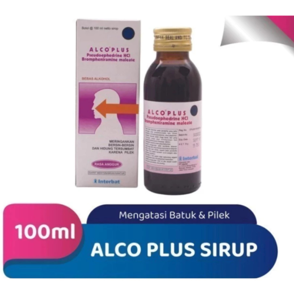 Jual Alco Plus Sirup untuk Mengatasi Pilek 100 ml Alco Plus DMP Sirup ...