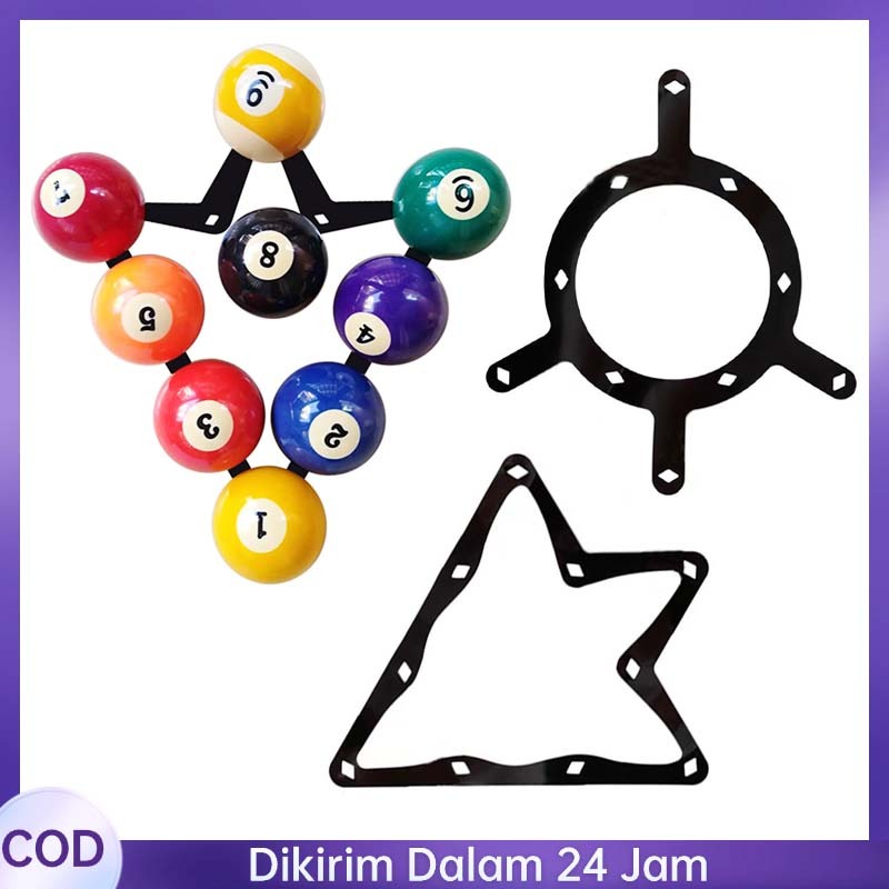 Jual Rak Bola Billiard Segitiga Bola Billiard Bulat Magic Ball Rack 9 ...