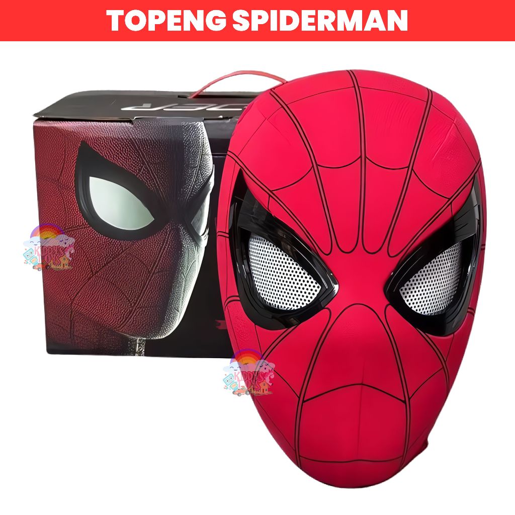 Jual Topeng Spiderman Headgear Superhero Chin Control Cosplay Mask Mata ...