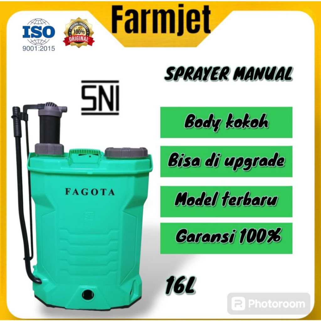 Jual FAGOTA Pompa Sprayer Semprotan Tanaman Manual Tangki 16 Liter ...