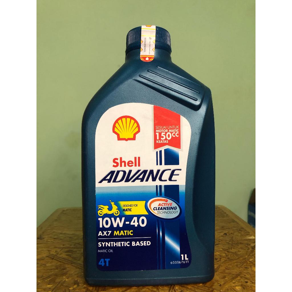 Jual OLI MOTOR MATIC OLI SHELL MATIC ADVANCE AX7 SCOOTER 10W-40 1L - OLI MOTOR MATIK SHELL ...