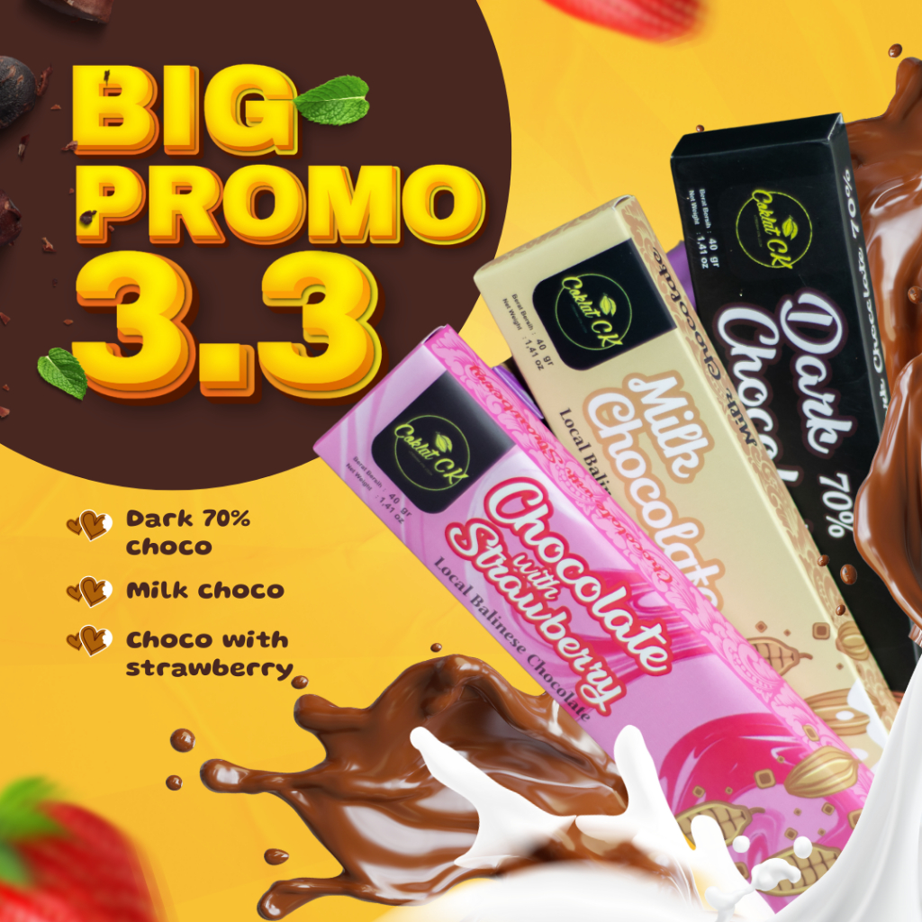 Jual CoklatCK - Bundling Dark Choco 70% with Milky Bar Cokelat ...