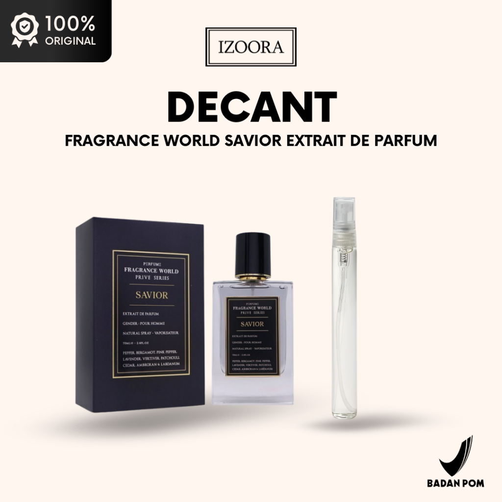 Jual Decant Parfum Fragrance World Savior Extrait De Parfum | Shopee ...