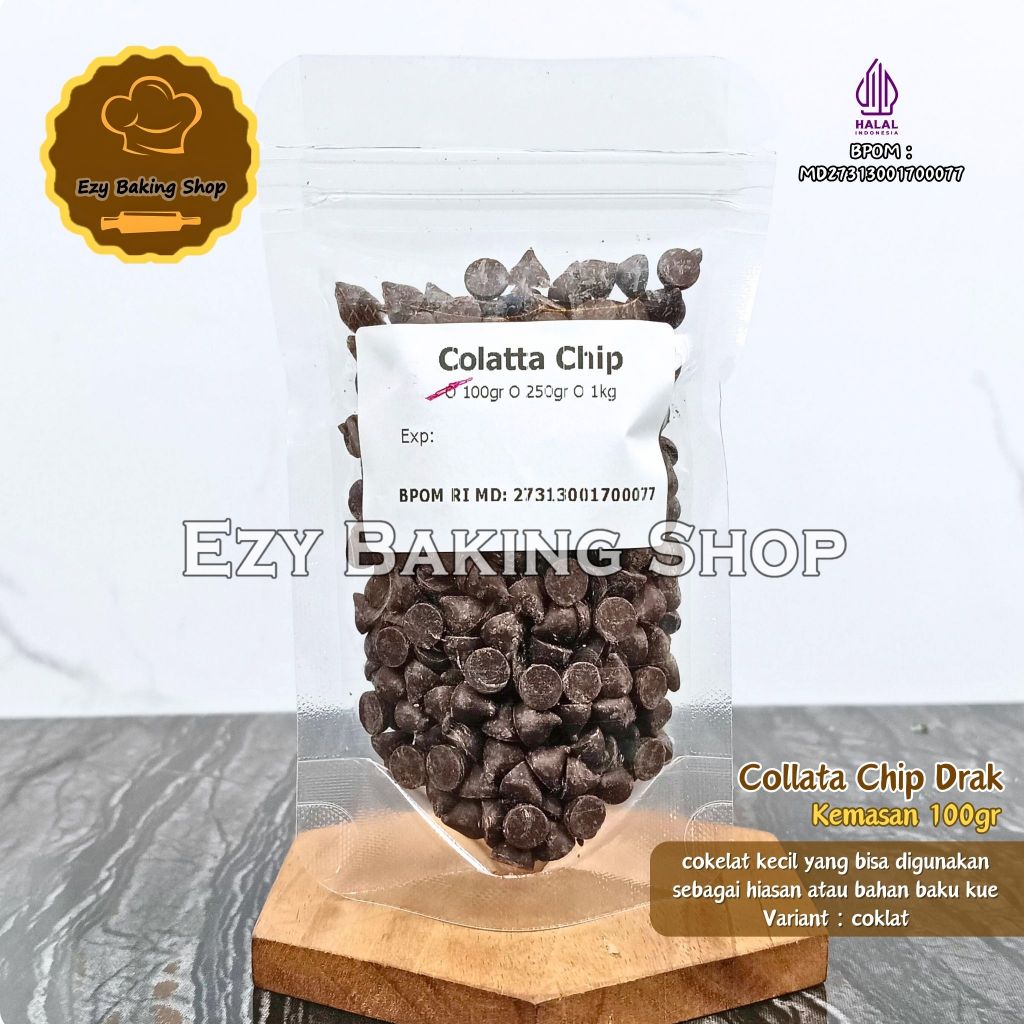 Jual Colatta Chip Compound 100gr - Coklat Chip Kerucut | Shopee Indonesia