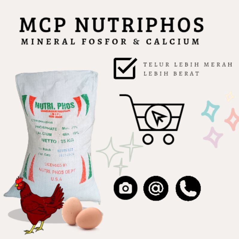 Jual Feed adittive/MCP/@ mono kalsium fosfat 25 kg | Shopee Indonesia