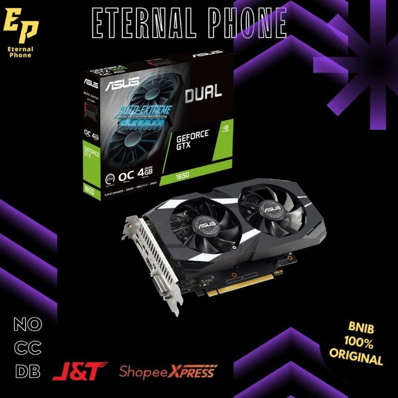 Jual ASUS DUAL GeForce GTX 1650 OC Edition EVO | 4GB GDDR6 | Shopee Indonesia