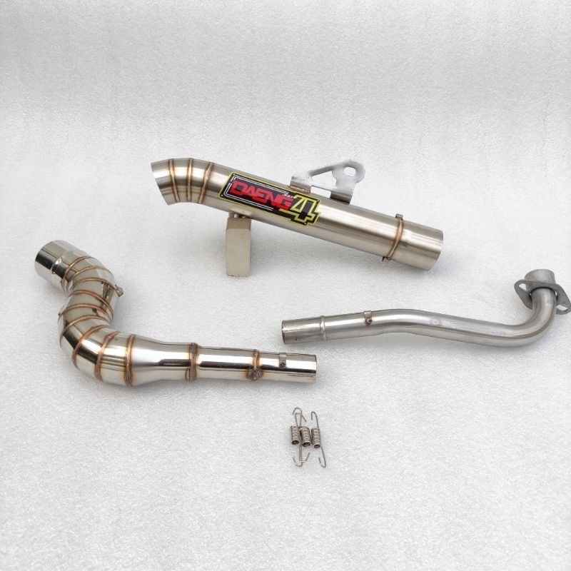Jual DAENG PIPE 51MM CANISTER SUPER OPEN TUBE TYPE 1SET for xrm 110 125 ...