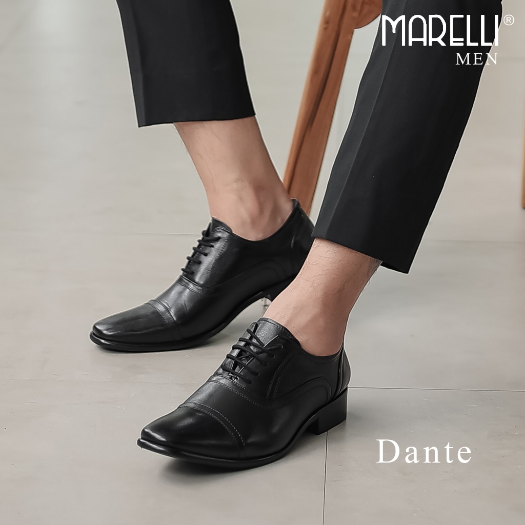 Jual Marelli Men Sepatu Pria Pantofel Formal Kantor Tali Kulit Asli ...