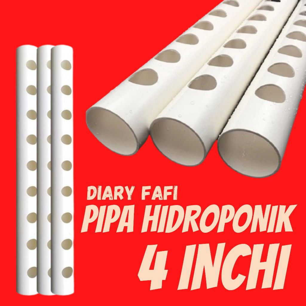 Jual PIPA HIDROPONIK 4 INCHI - 1 METER / HIDPROPONIK DFT SISTEM ...