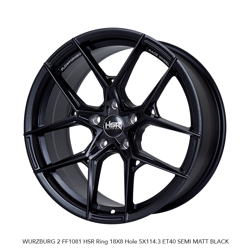 Jual VELG RACING RING 18 HSR WURZBURG BLACK PCD 5X114,3 MOBIL ZENIX ...