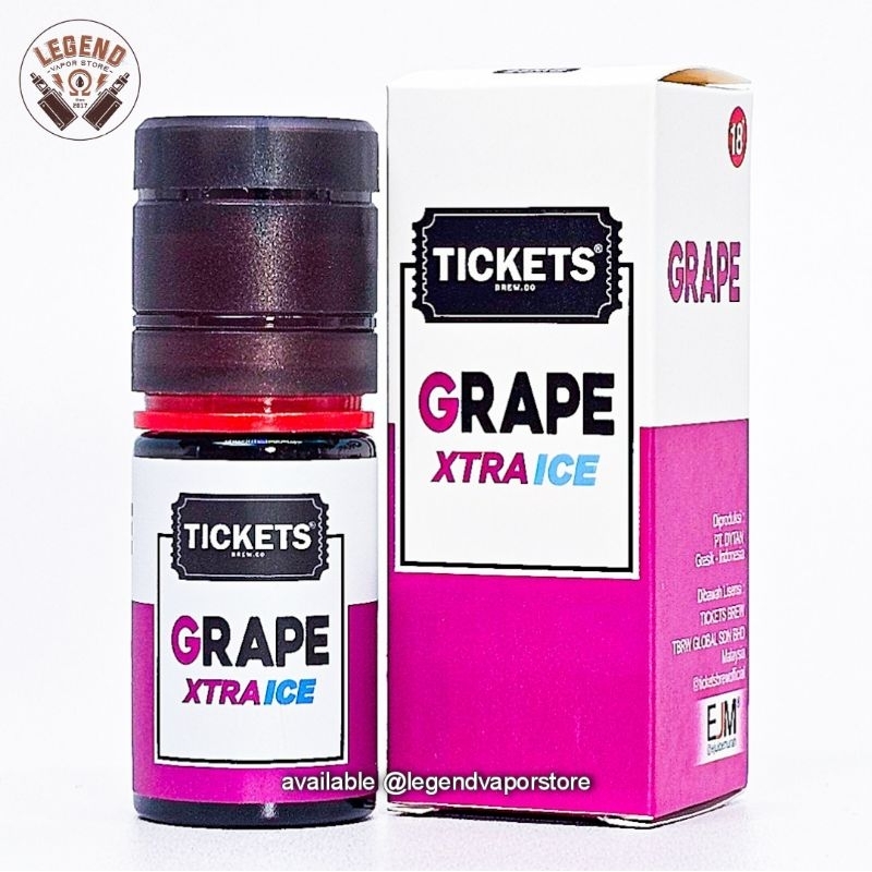 Jual SALT NIC - LIQUID TICKETS GRAPE XTRA ICE 30ML 25MG AUTHENTIC ...