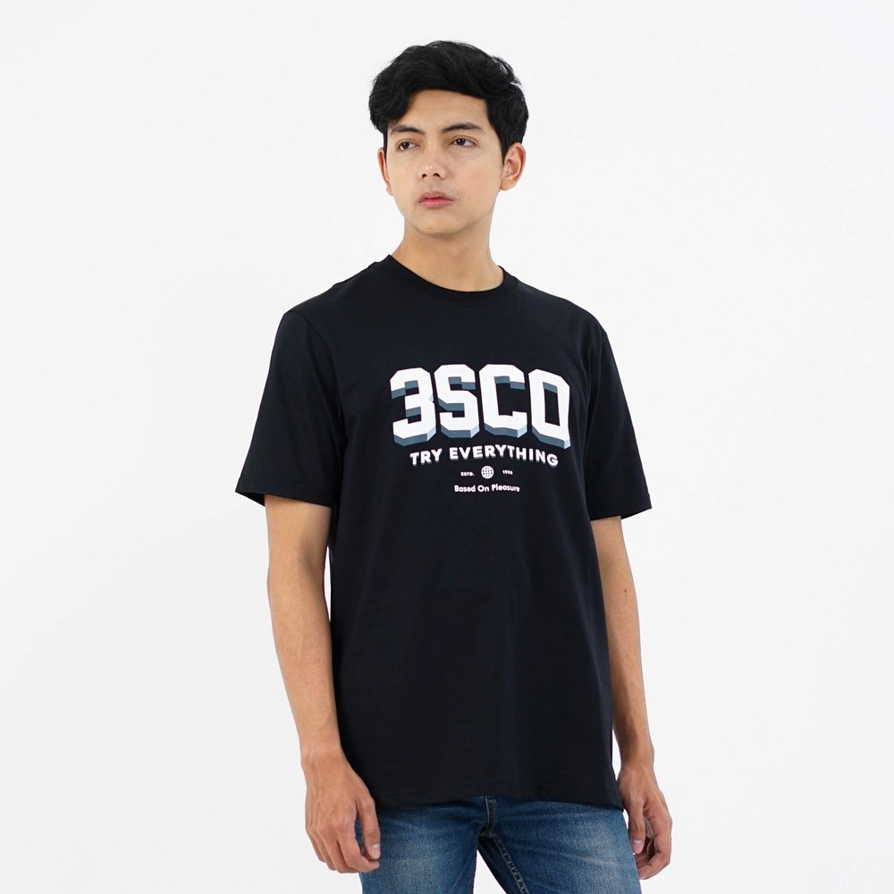 Jual 3Second Kaos Pria Lengan Pendek Regular Fit Katun Logo Script Pinno OL-C670125 | Shopee ...