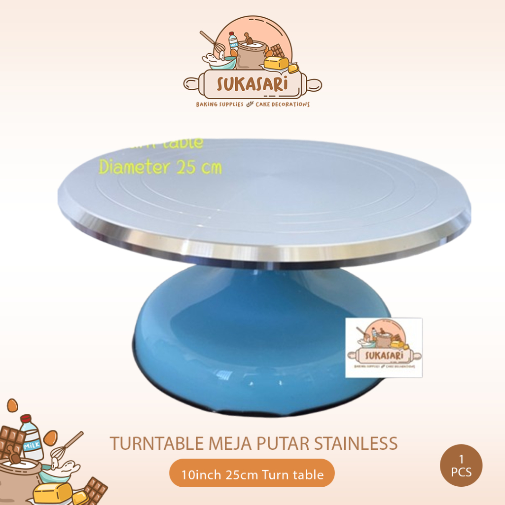 Jual Turntable Stainless No (2) 25 cm diameter Meja Putar Meja Dekor ...
