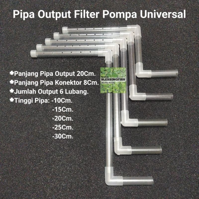 Jual Pipa Output Filter Panjang 20Cm Pipa Lubang Filter Aquarium Kolam Pipa Output Lubang Pompa ...