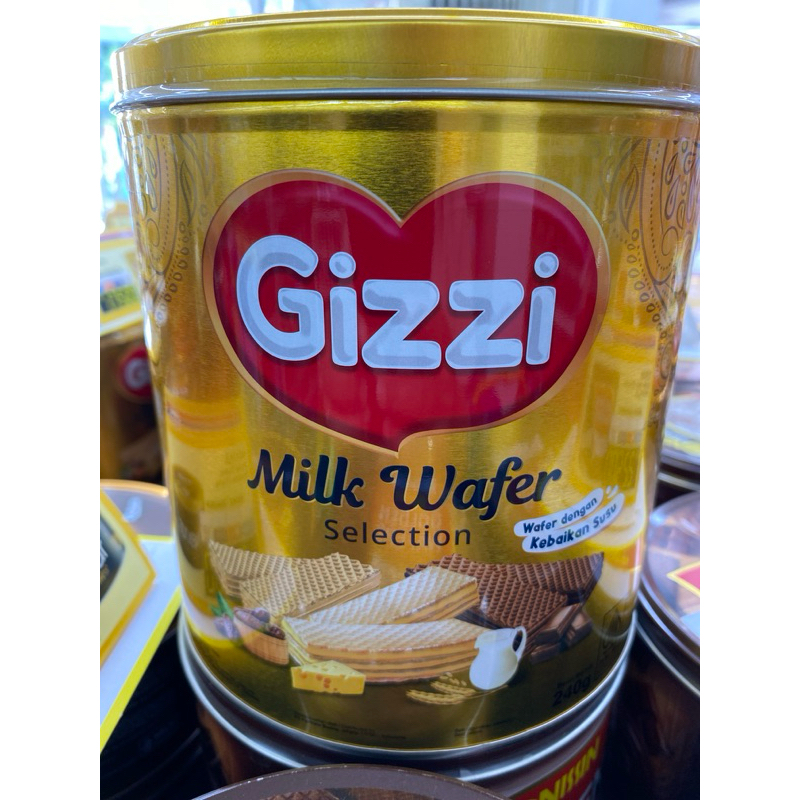 Jual GIZZI Milk wafer selection 240g | Shopee Indonesia