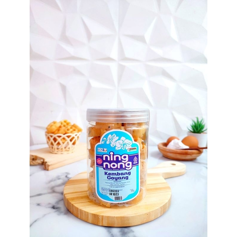 Jual Ningnong kembang goyang toples 800 ml original | Shopee Indonesia