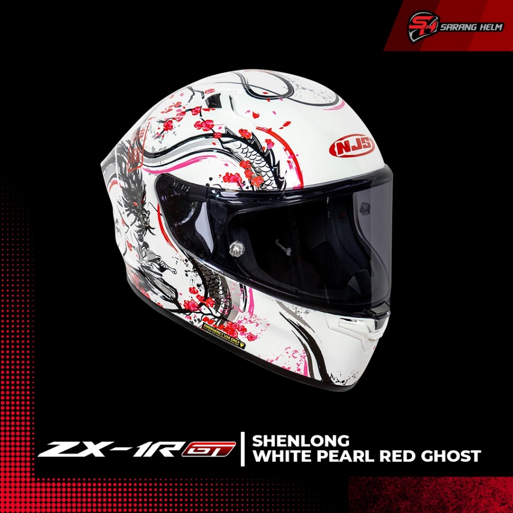Jual NJS ZX-1R GT SHENLONG - Helm Full Face | NEW Product | Shenlong | NJS Shenlong | Motif ...