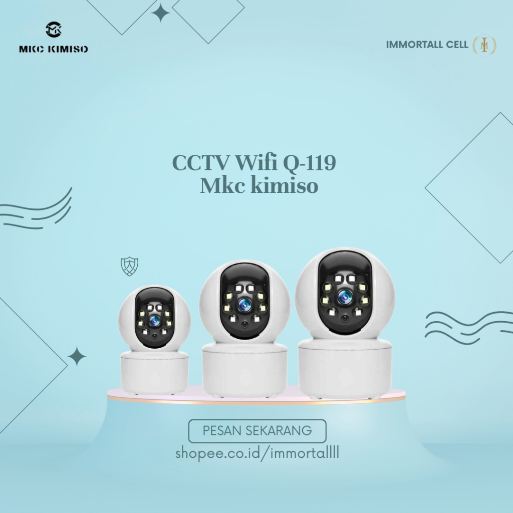 Jual CCTV WIFI SMART CAMERA IPC V380 Q119 CLOUD STORAGE CAMERA Camera CCTV Smart, IMMORTALL CELL ...