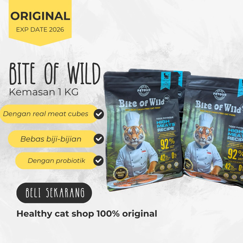 Jual Bite Of Wild Raw Boost Kibbles 1 Kg Plus Probiotik - Formula ...