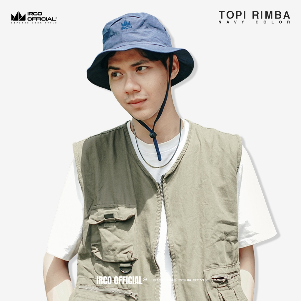 Jual IRCO Topi Rimba Canvas Tebal Unisex Ventilasi Jungle Hat Camping ...