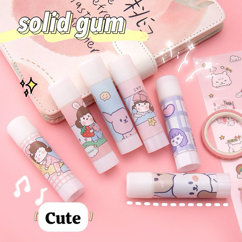 Jual Purple GG002 Random Lem Glue Kertas Stick Motif Kartun Cute Korea ...