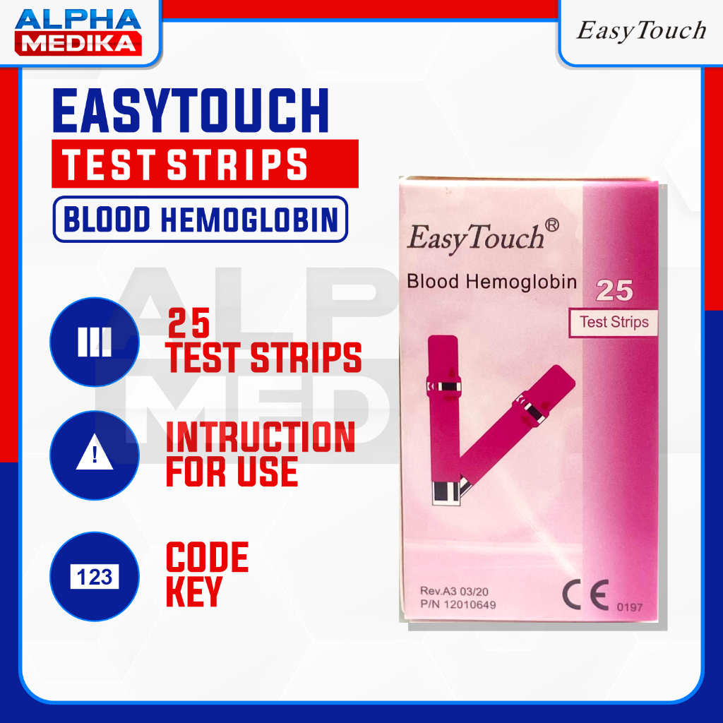 Jual Strip Hb / Refill Strip Blood Hemoglobin Easy Touch GCU / Stik ...