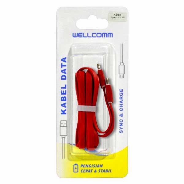 Jual SALE - KABEL DATA WELLCOMM PENGISIAN CEPAT 1.5M TYPE LIGHTNING ...