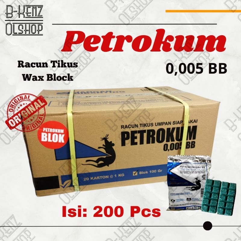 Jual Racun Tikus Petrokum 1 Dus Isi 200 Pcs | Shopee Indonesia
