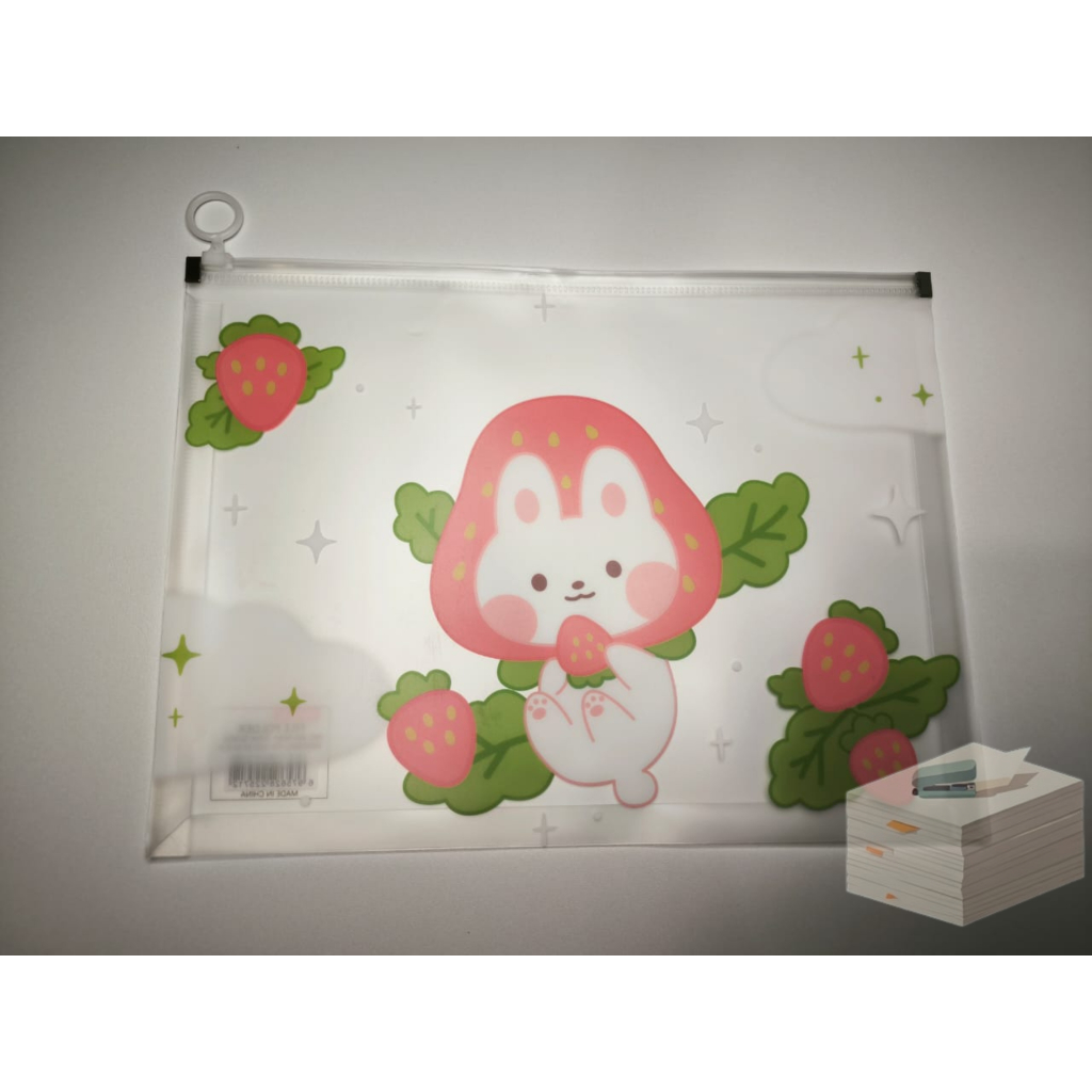 Jual File Folder Dokumen Map Kancing File Pocket A4 Cute Rabbit ...