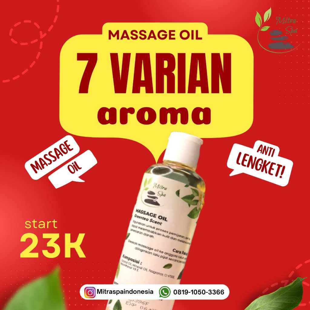 Jual Minyak Pijat SPA Urut Aromatherapy 250ML Aromaterapi Oil Massage pijat urut souvens ...