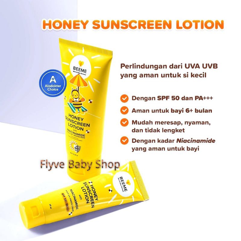 Jual Beeme Honey Sunscreen Lotion SPF50+++ With Niacinamide - Sunscreen ...
