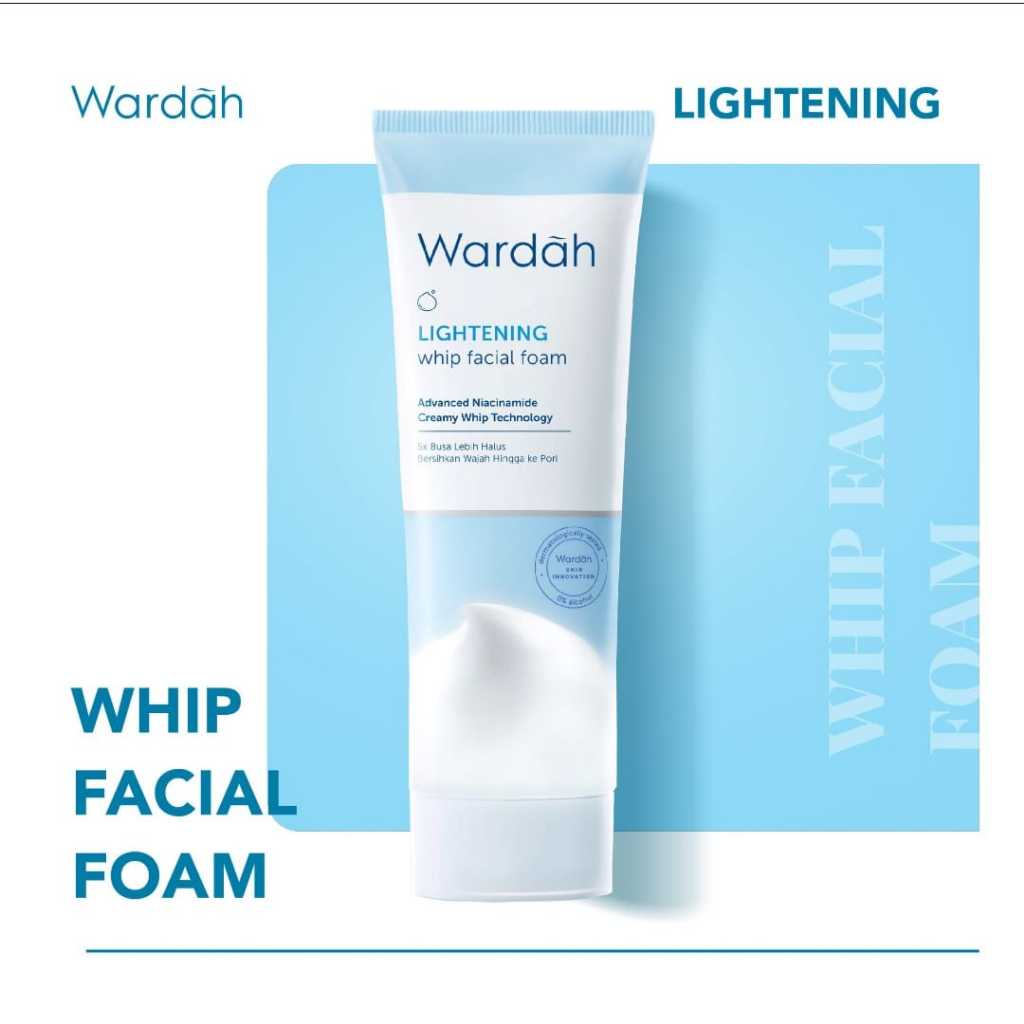 Jual WARDAH Lightening Whip Facial Foam 100ml, 50ml | Shopee Indonesia