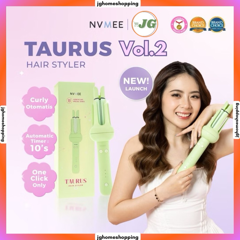 Jual Catokan NVMEE Taurus Hair Styler alat catok curly pengeriting ...