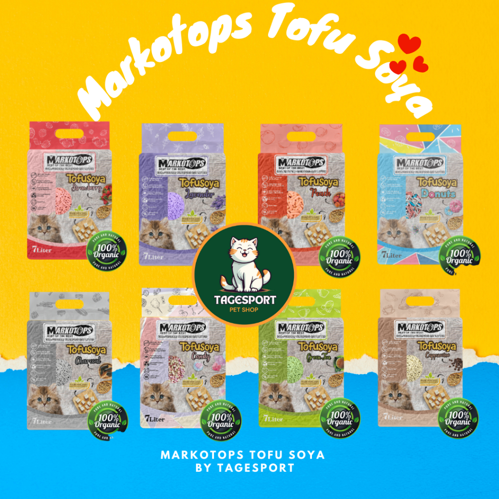Jual Markotops Tofu Soya Pasir Kucing Gumpal Cat Litter 7L | Shopee ...