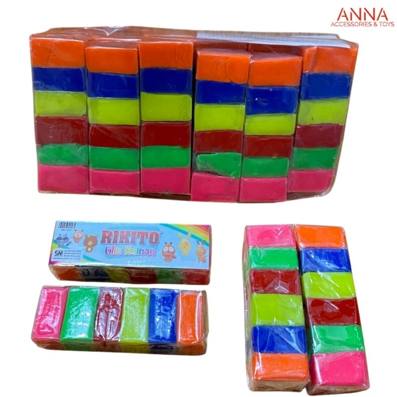 Jual Plastisin atau Lilin Mainan (Harga isi 2 garis atau 12 pcs ...