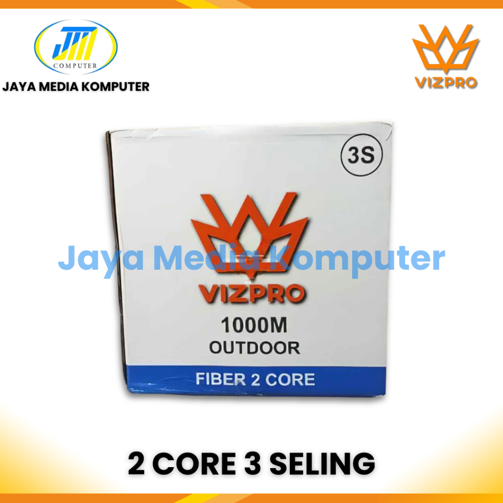 Jual Kabel Fiber Optik - 2 Core 3 Seling Outdoor 1000 Meter VIZPRO ...