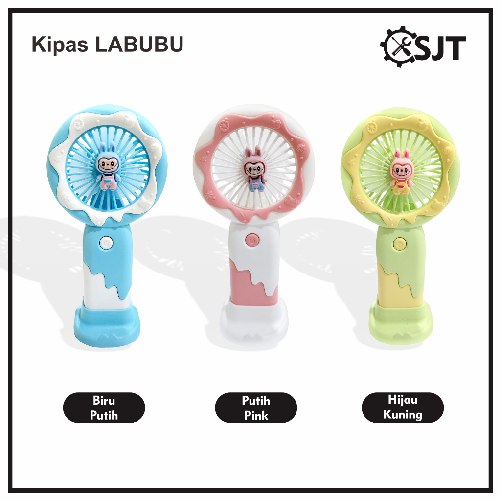 Jual SJT - Kipas Angin Mini Genggam Portabel USB Karakter LABUBU ...